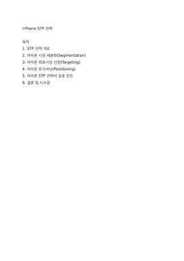 I-Phone STP 전략-1페이지