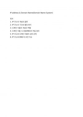 IP address & Domain Name(Domain Name System)-1페이지