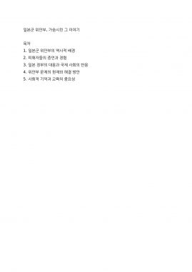 일본군 위안부, 가슴시린 그 이야기-1페이지