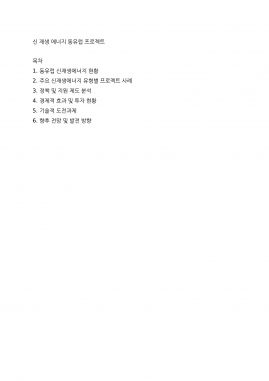 신 재생 에너지 동유럽 프로젝트-1페이지