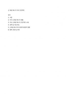 신 재생 에너지 미국 프로젝트-1페이지