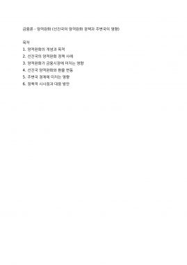 금융론 - 양적완화 (선진국의 양적완화 정책과 주변국의 영향)-1페이지