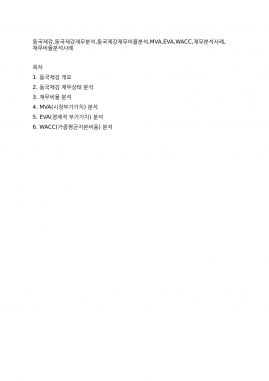 동국제강,동국제강재무분석,동국제강재무비율분석,MVA,EVA,WACC,재무분석사례,재무비율분석사례-1페이지