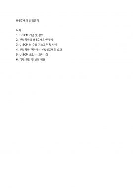 U-SCM과 산업공학-1페이지