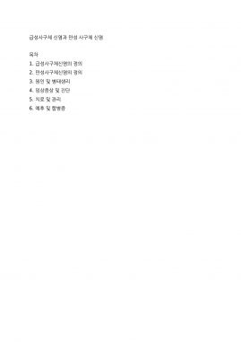 급성사구체 신염과 만성 사구체 신염-1페이지
