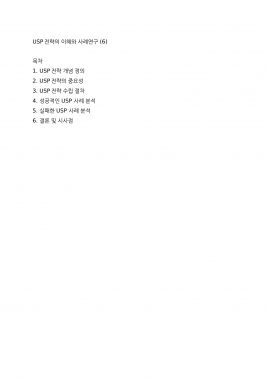 USP전략의 이해와 사례연구 (6)-1페이지