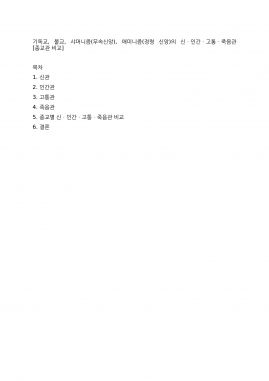 기독교, 불교, 샤머니즘(무속신앙), 애미니즘(정령 신앙)의 신ㆍ인간ㆍ고통ㆍ죽음관 [종교관 비교]-1페이지