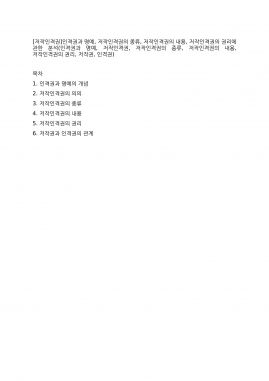 [저작인격권]인격권과 명예, 저작인격권의 종류, 저작인격권의 내용, 저작인격권의 권리에 관한 분석(인격권과 명예, 저작인격권, 저작인격권의 종류, 저작인격권의 내용, 저작인격권의 권리, 저작권, 인격권)-1페이지