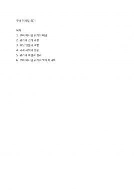쿠바 미사일 위기-1페이지