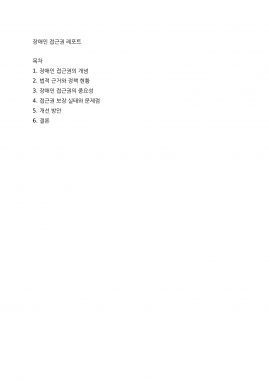 장애인 접근권 레포트-1페이지