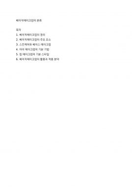 베이직메이크업의 분류-1페이지