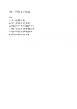 헌법-낙선,낙천운동에 대한 고찰-1페이지