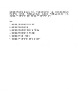 재량활동교육과정의 필요성과 목적, 재량활동교육과정의 현황, 재량활동교육과정의 운영절차와 운영방법, 재량활동교육과정의 프로그램, 재량활동교육과정의 사례, 재량활동교육과정의 제고 방향, 재량활동교육과정의 평가 분석-1페이지