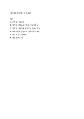 경제적인 업무에서 인적 요인-1페이지