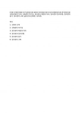 [진화 단계][진화론 허구성][창조론 배경과 의의][창조론과 창조유형][창조론 증거][창조론 교육]진화의 단계, 진화론의 허구성, 창조론의 배경과 의의, 창조론과 창조유형, 창조론의 증거, 창조론의 교육 심층 분석(진화론, 창조론)-1페이지
