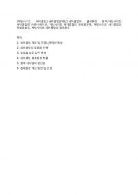 [채팅사이트 세이클럽][세이클럽][채팅][세이클럽의 결제환경 분석]채팅사이트 세이클럽의 커뮤니케이션, 채팅사이트 세이클럽의 유료화전략, 채팅사이트 세이클럽의 유료화성공, 채팅사이트 세이클럽의 결제환경-1페이지