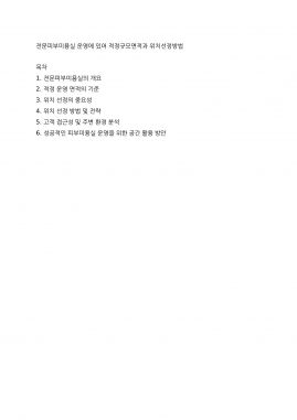 전문피부미용실 운영에 있어 적정규모면적과 위치선정방법-1페이지