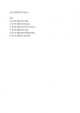 전사적 위험 관리의 허와 실-1페이지