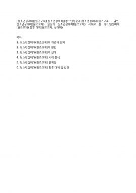 [청소년성매매][원조교제][청소년성의식][청소년성문제]청소년성매매(원조교제) 원인, 청소년성매매(원조교제) 실상과 청소년성매매(원조교제) 사례로 본 청소년성매매(원조교제) 향후 대책(원조교제, 성매매)-1페이지