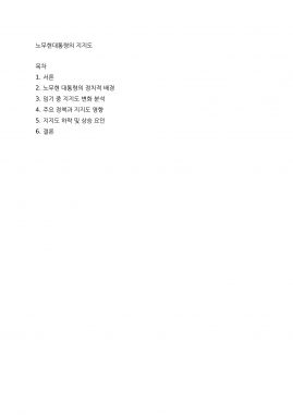 노무현대통령의 지지도-1페이지