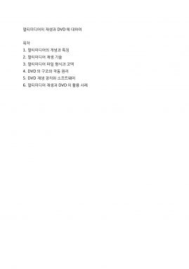 멀티미디어의 재생과 DVD에 대하여-1페이지