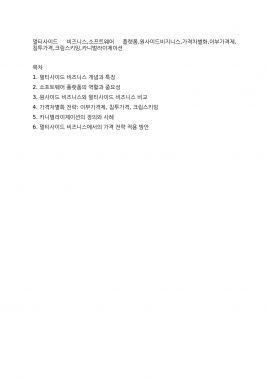 멀티사이드 비즈니스,소프트웨어 플랫폼,원사이드비지니스,가격차별화,이부가격제,침투가격,크림스키밍,카니벌라이제이션-1페이지