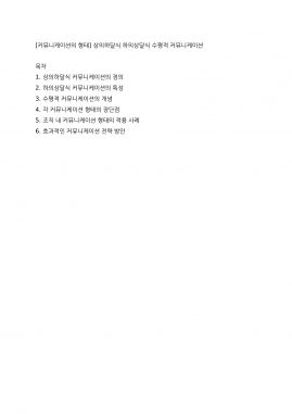 [커뮤니케이션의 형태] 상의하달식 하의상달식 수평적 커뮤니케이션-1페이지