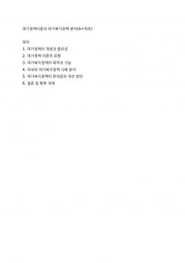 여가정책이론과 여가복지정책 분석(파포)-1페이지