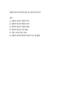 전통적 태교와 현대적 태교 및 다른나라의 태교-1페이지