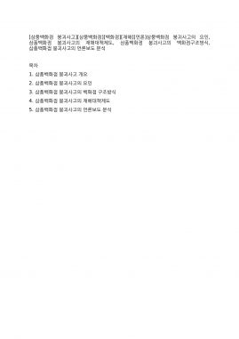 [삼풍백화점 붕괴사고][삼풍백화점][백화점][재해][언론]삼풍백화점 붕괴사고의 요인, 삼풍백화점 붕괴사고의 재해대책제도, 삼풍백화점 붕괴사고의 백화점구조방식, 삼풍백화점 붕괴사고의 언론보도 분석-1페이지