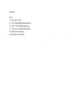 stp분석 레포트 자료-1페이지