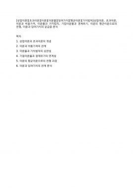 [상업이윤][초과이윤][이윤][이윤율][잉여가치][평균이윤][가치법칙]상업이윤, 초과이윤, 이윤과 비용가격, 이윤율과 가치법칙, 기업이윤율과 경제위기, 이윤의 평균이윤으로의 전형, 이윤과 잉여가치의 궁금증 분석-1페이지