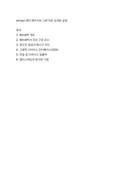 winapi 메인 페이지와 그에 따른 상세한 설명-1페이지