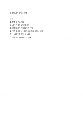 빈폴의 고가마케팅 전략-1페이지