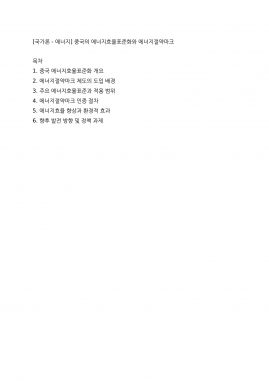 [국가론 - 에너지] 중국의 에너지효율표준화와 에너지절약마크-1페이지