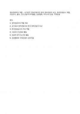 정부관광국의 역할 - 싱가포르 정부관광국과 한국 정부관광국 비교, 한국관광공사 역할, 시장조사, 홍보, 선전 관광객 유치활동, 관광협회, 우리나라 관광, 국제관광-1페이지