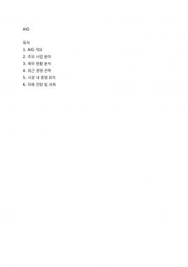 AIG 레포트 자료-1페이지