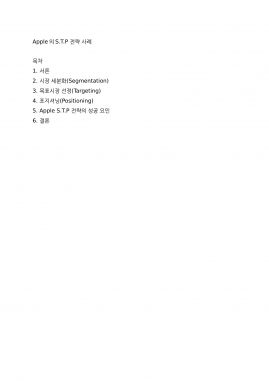 Apple의S.T.P 전략 사례-1페이지