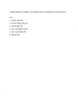피자헛마케팅전략, 피자헛분석, 피자헛경영전략,피자시장마케팅,피자시장마케팅전략-1페이지