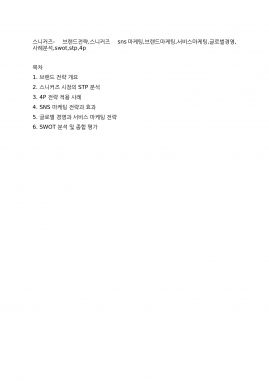 스니커즈- 브랜드전략,스니커즈 sns마케팅,브랜드마케팅,서비스마케팅,글로벌경영,사례분석,swot,stp,4p-1페이지