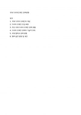 국제 다국어도메인 정책방향-1페이지