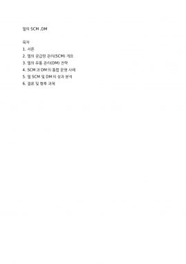 델의 SCM ,DM 레포트 자료-1페이지