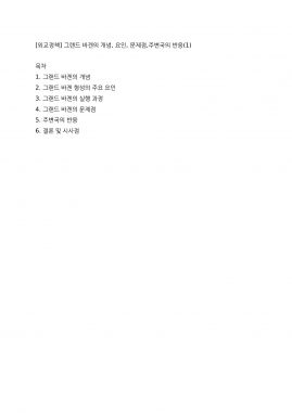 [외교정책] 그랜드 바겐의 개념, 요인, 문제점,주변국의 반응(1)-1페이지