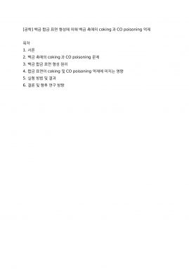 [공학] 백금 합금 표면 형성에 의해 백금 촉매의 cing과 CO poisoning 억제-1페이지