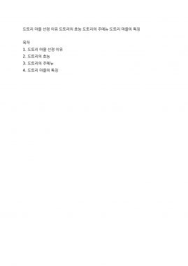 도토리 마을 선정 이유 도토리의 효능 도토리의 주메뉴 도토리 마을의 특징-1페이지