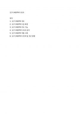 12차 NGFM의 효과-1페이지