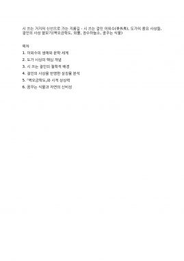 시 쓰는 거지의 신선으로 가는 지름길 - 시 쓰는 걸인 이외수(李外秀), 도가의 중요 사상들, 걸인의 사상 옅보기(벽오금학도, 외뿔, 장수하늘소, 꿈꾸는 식물)-1페이지