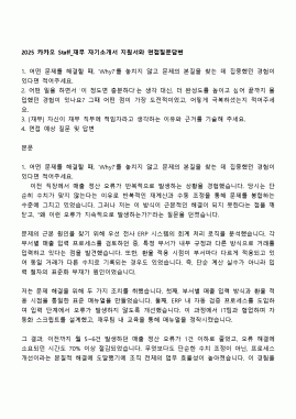 2025 카카오 Staff_재무 자기소개서 지원서와 면접질문답변-1페이지