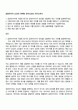 금호타이어 (스포츠 마케팅 모터스포츠) 자기소개서-1페이지