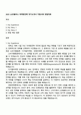 2025 LG유플러스 마케팅전략 자기소개서 지원서와 면접자료-1페이지